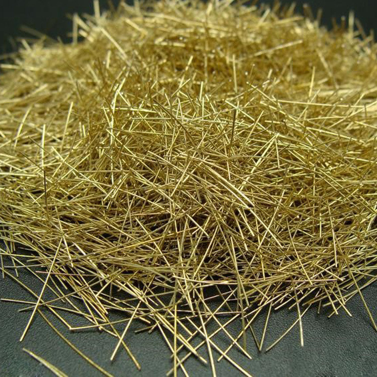 6mm 12mm High Tensile Strength Copper Coated Micro Steel Fibre Fiber ...
