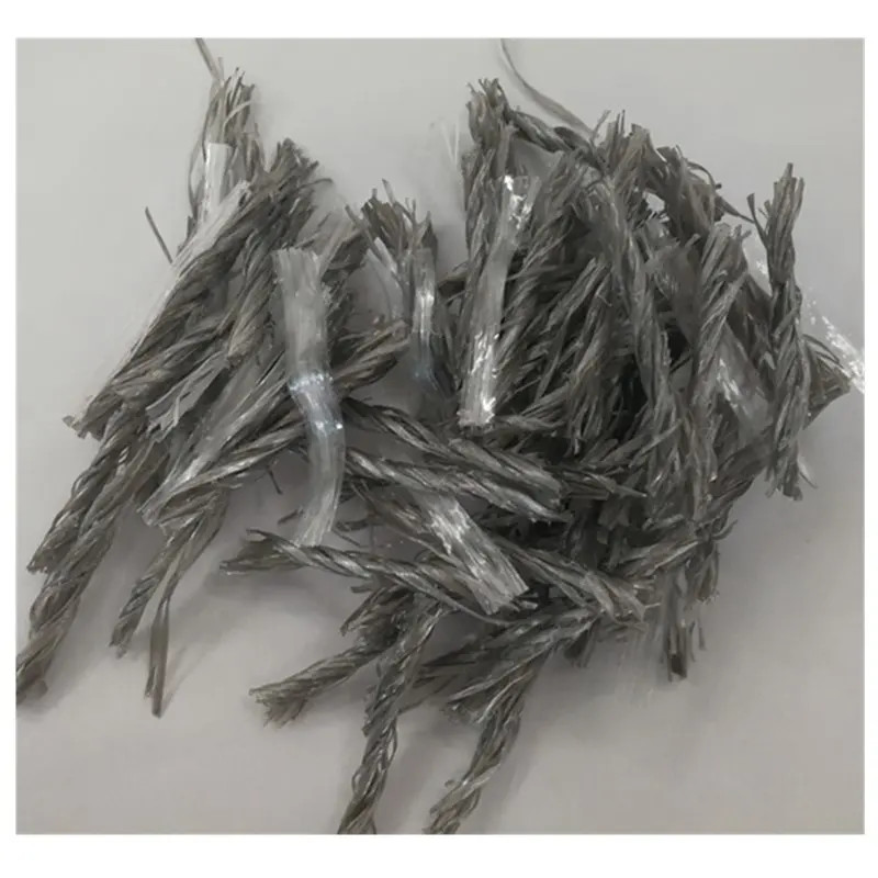 PP Fiber Mesh & Twisted Bunchy Hybrid Type For Reinforcing Cement Concrete
